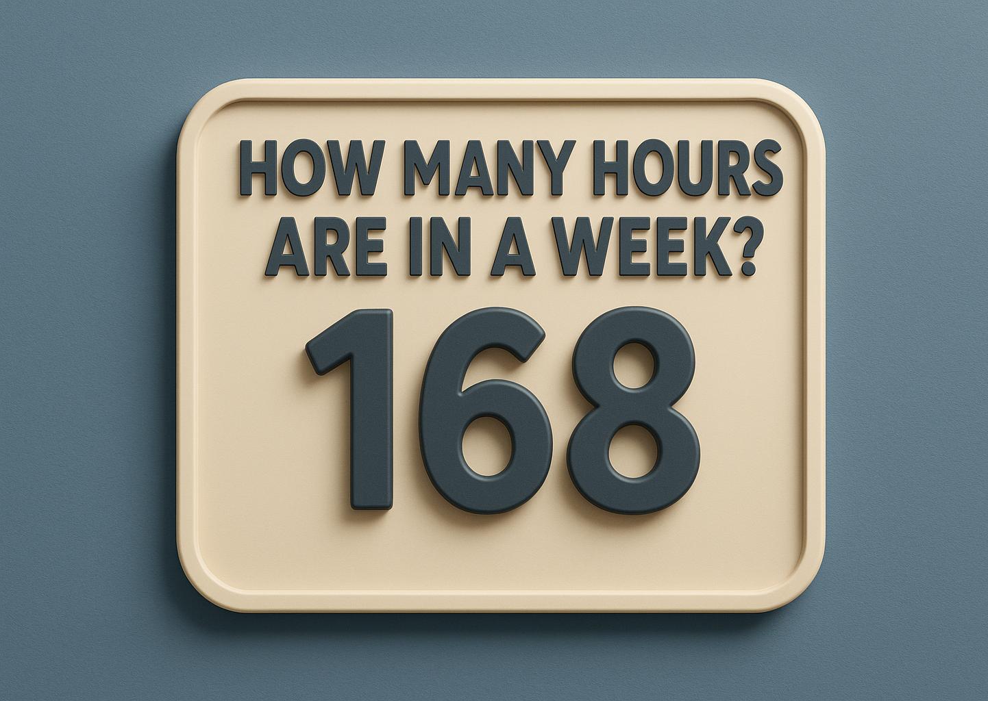 How Many Hours Are in a Week? - Quick Guide