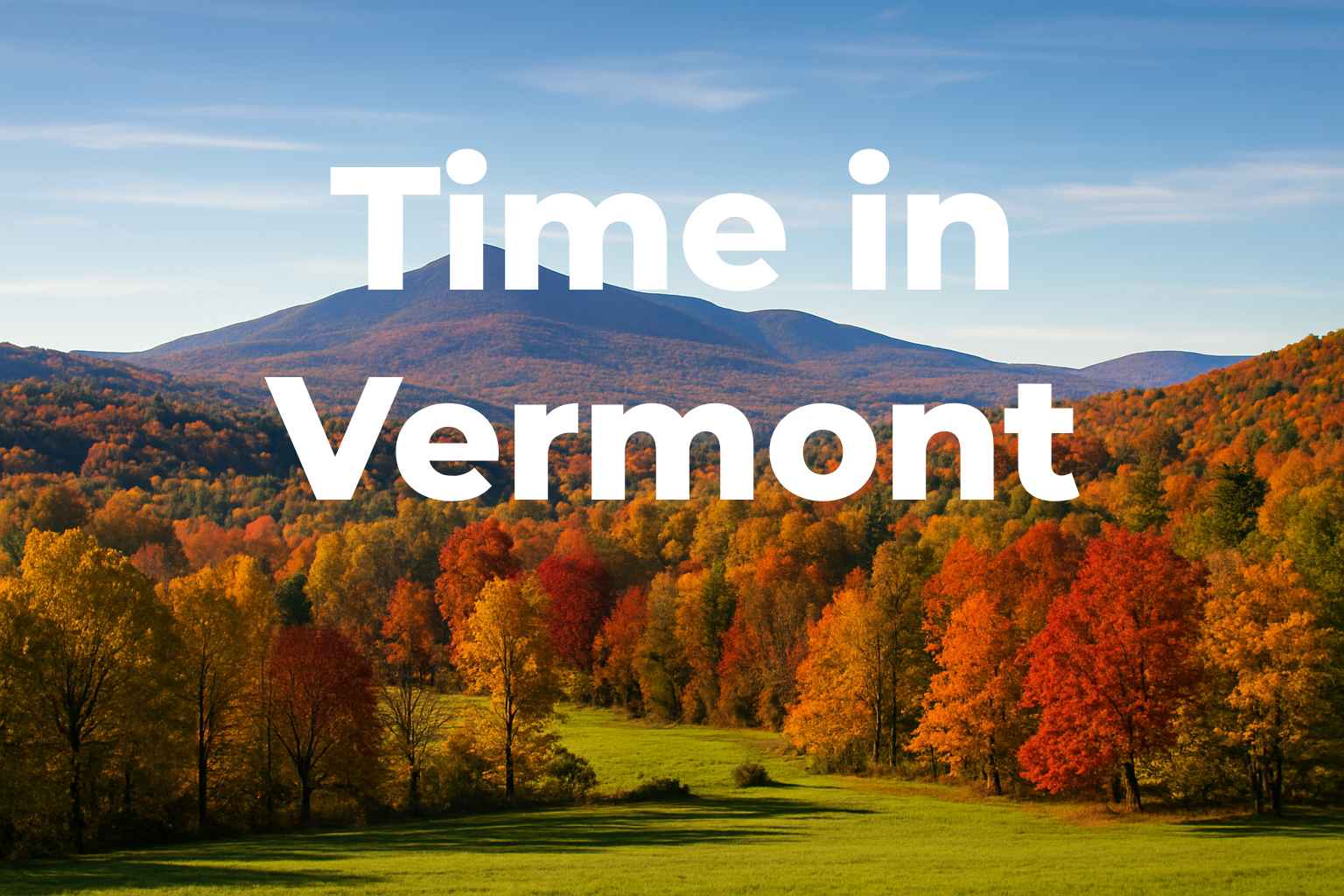 What Time Is It in Vermont? - Time Zone Info